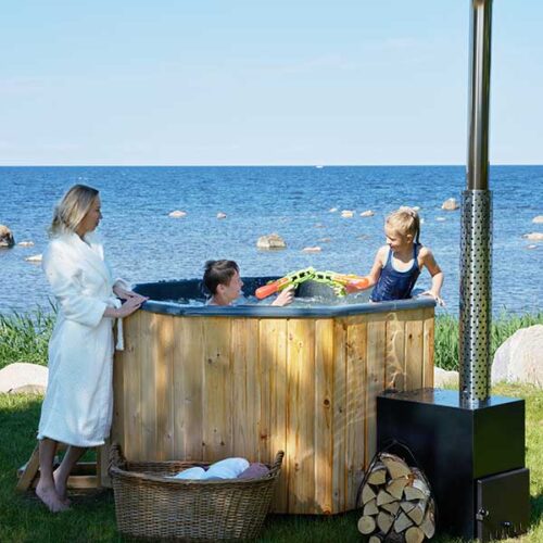 Vedeldade badtunnor | Badtunnor med el värme | Vedeldad tunna