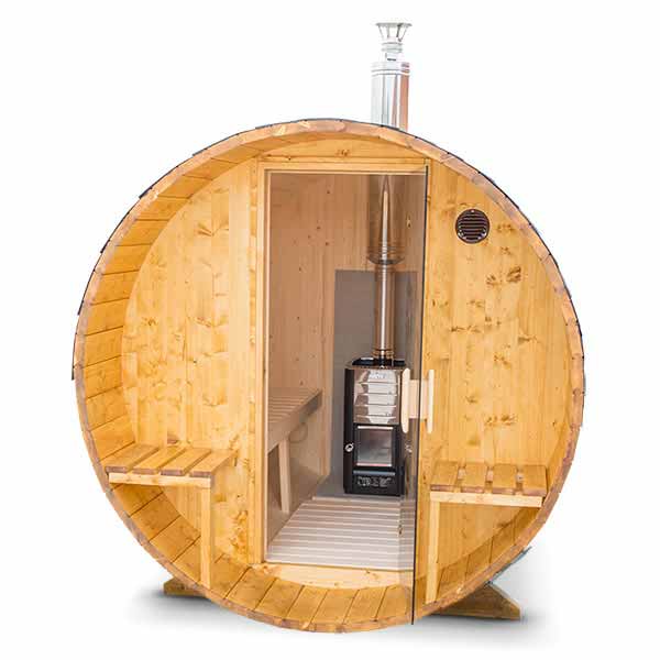 2.4m bastutunna vedeldad | Bastutunnor färdigmonterad eller byggsats