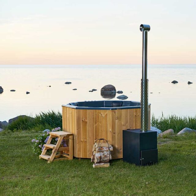 Vedeldade badtunnor | Badtunnor med el värme | Vedeldad tunna