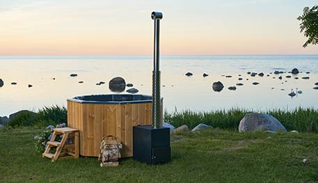 Badtunna från tillverkaren | Inbyggd badtunna | Vedeldad badtunna