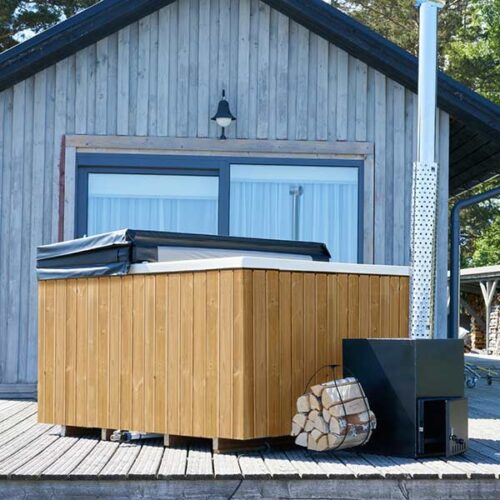 Badtunna från tillverkaren | Inbyggd badtunna | Vedeldad badtunna